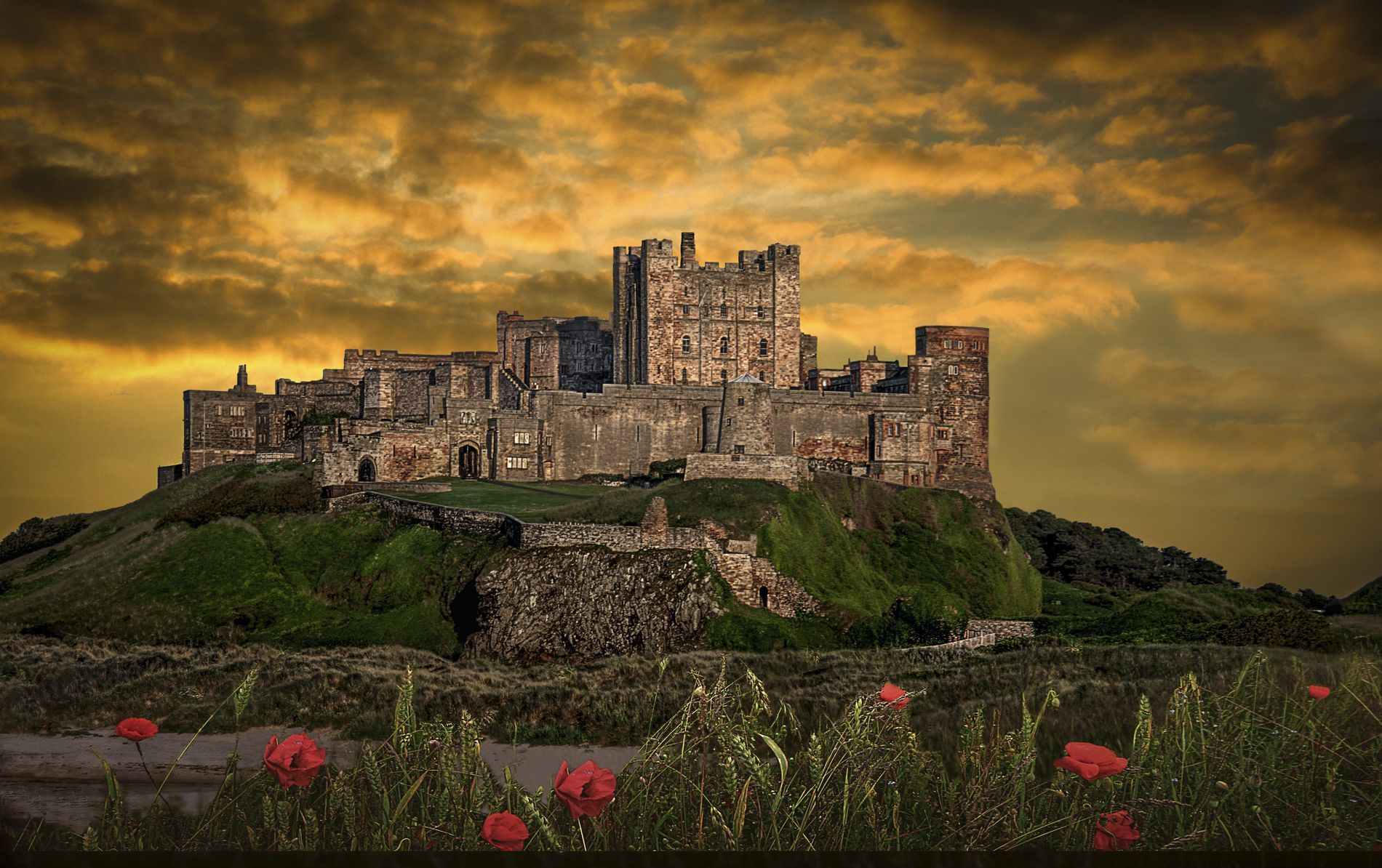 Bambrough Castle NE UK by Stephen_Hooton