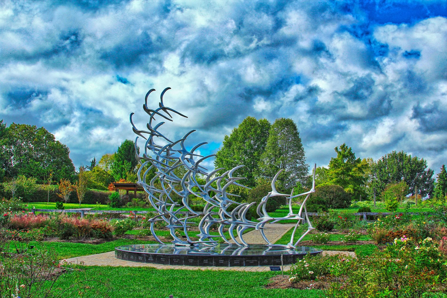 Comair Flight 5191 Memorial, UK Arboretum, Lexington, KY by Michael Mynatt